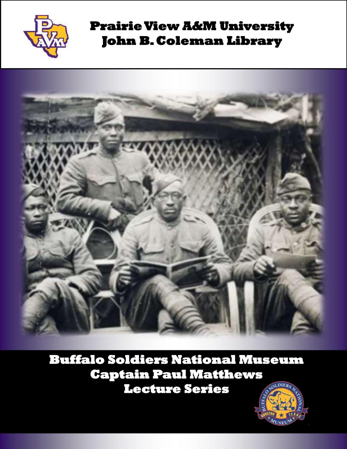 Buffalo Soldiers National Museum Captain Paul Matthews Lecture Series ...