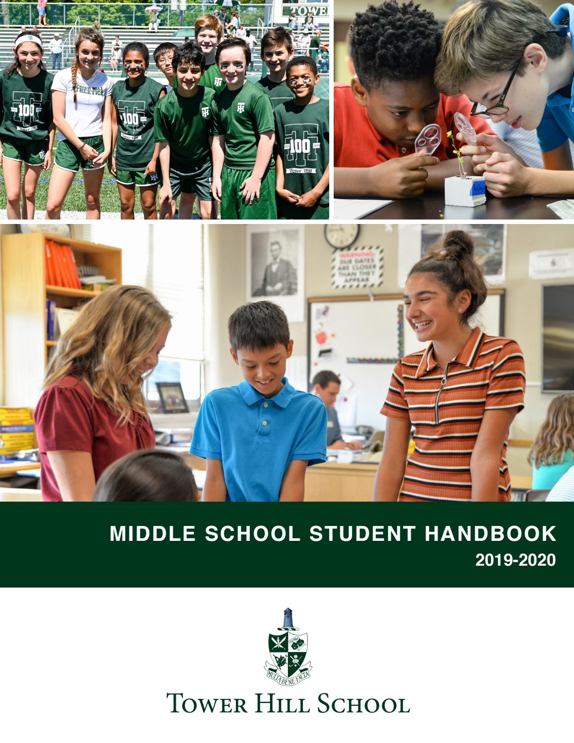 Middle School Handbook 2019-2020 by Tower Hill School - Issuu