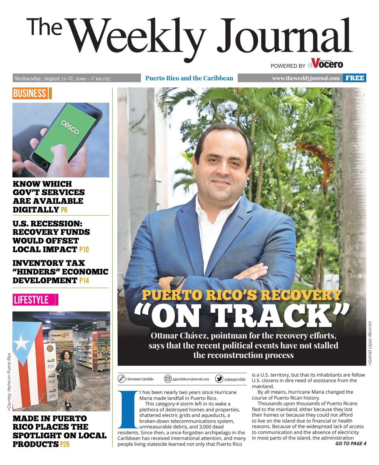 The Weekly Journal - August 21st, 2019 by El Vocero de Puerto Rico - Issuu
