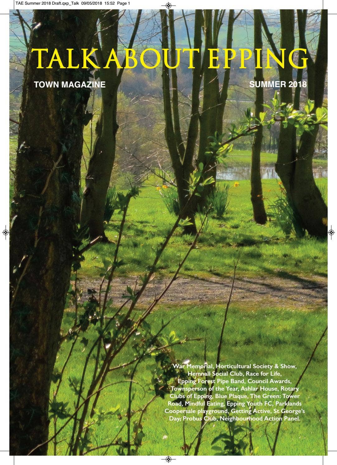 Talk About Epping Summer 2018 Town Magazine Epping Town Council by ...