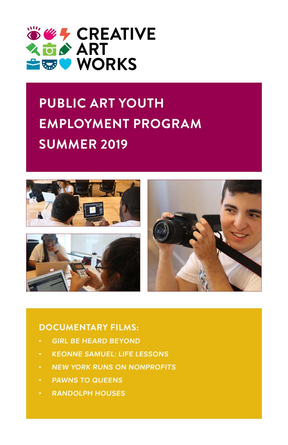 Creative Art Works 2019 Summer Documentaries by Creative Art Works - Issuu