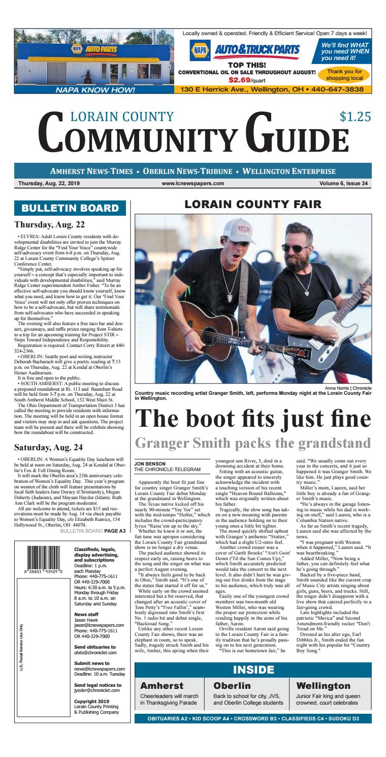 Lorain County Community Guide - Aug. 22, 2019 by Lorain County Printing ...