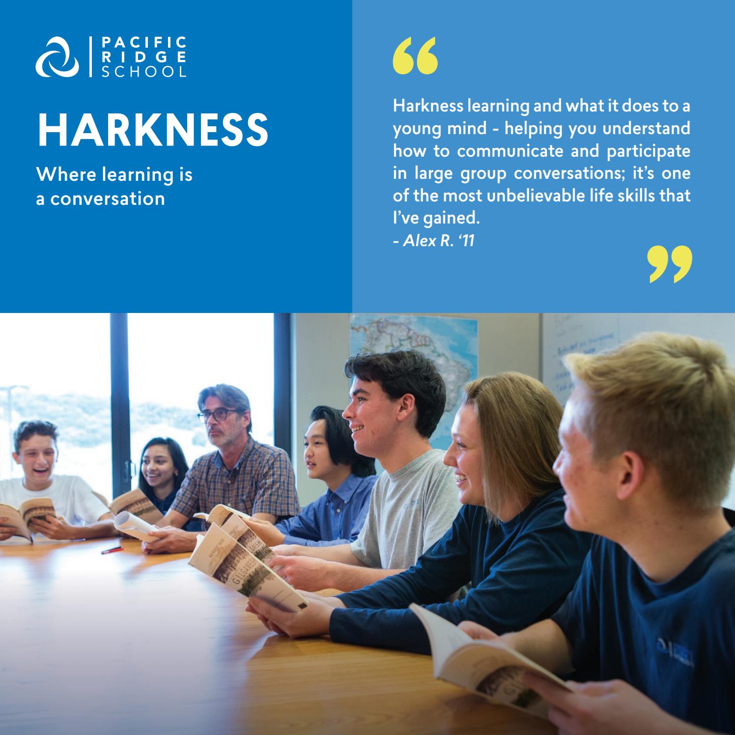 Harkness Learning at Pacific Ridge School by Pacific Ridge School - Issuu