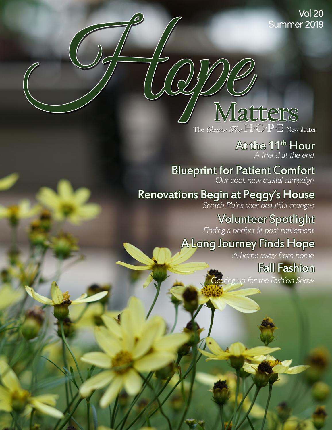Hope Matters, V20 by Center for Hope - Issuu