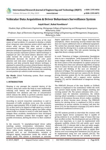 IRJET- Vehicular Data Acquisition & Driver Behaviours Surveillance ...