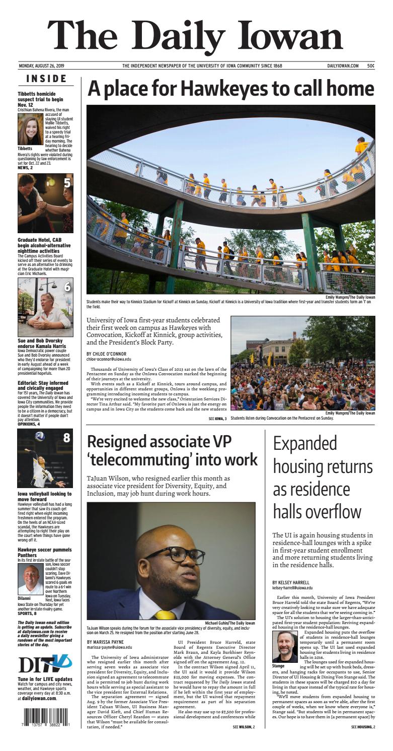 The Daily Iowan - 8.26.19 by The Daily Iowan - Issuu