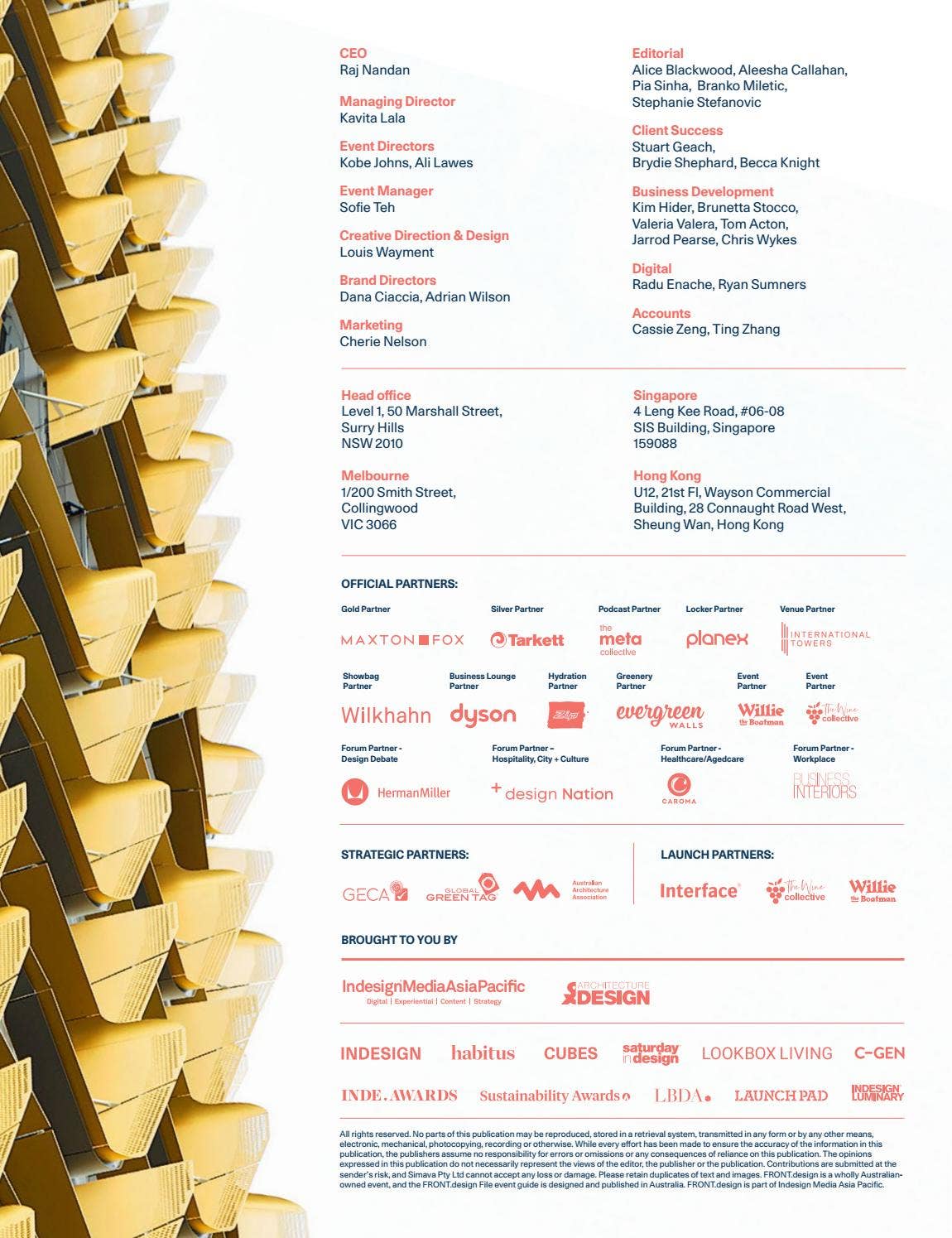 FRONT.design 2019 Handbook by Indesign Media Asia Pacific - Issuu