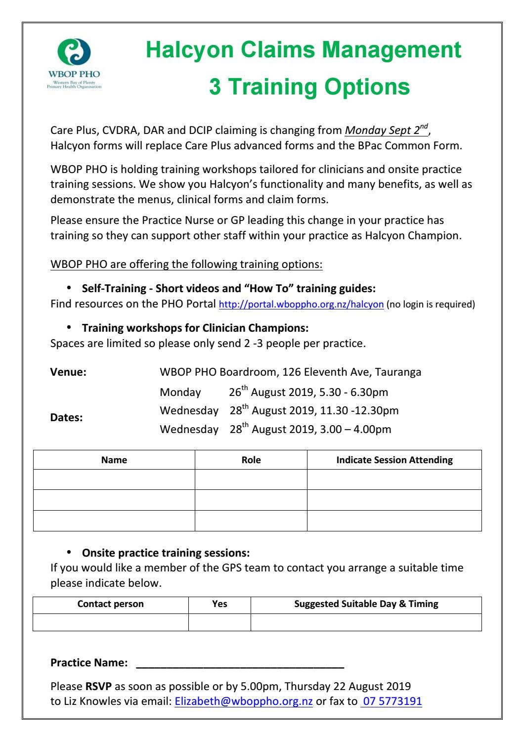 Halcyon Training by WBOP PHO - Issuu