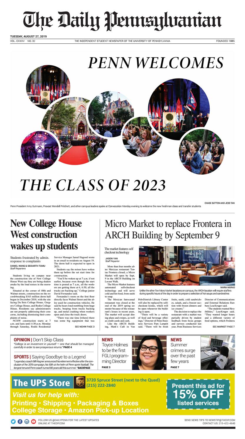August 27, 2019 by The Daily Pennsylvanian - Issuu