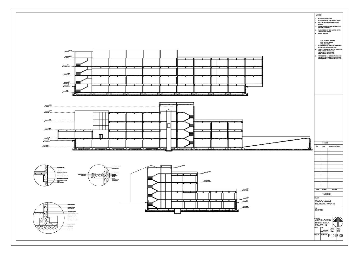 Working Drawing Architectural Sections by Anushka Saxena - Issuu
