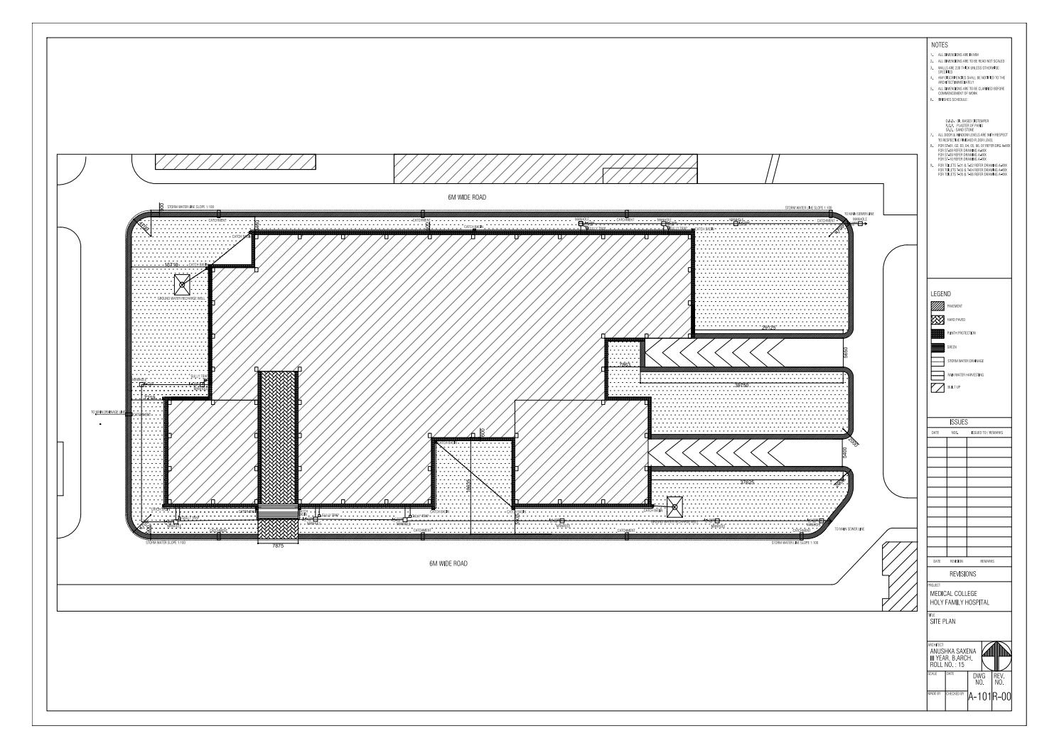 Site plan. Architectural working drawing. by Anushka Saxena - Issuu