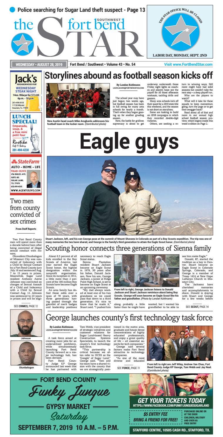 08-28-2019 Edition of the Star by Fort Bend Star | Fort Bend Business ...