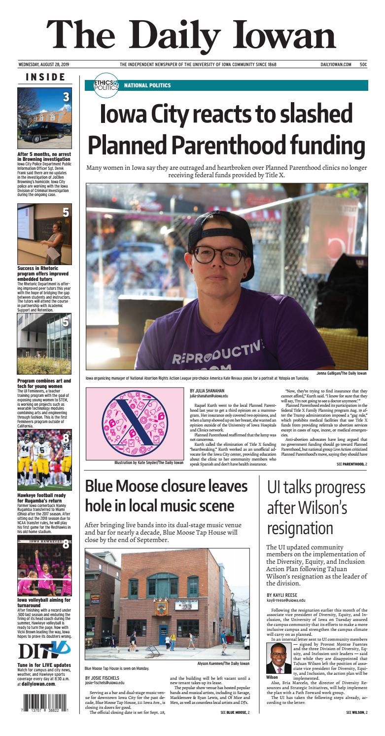 The Daily Iowan - 08.28.19 by The Daily Iowan - Issuu