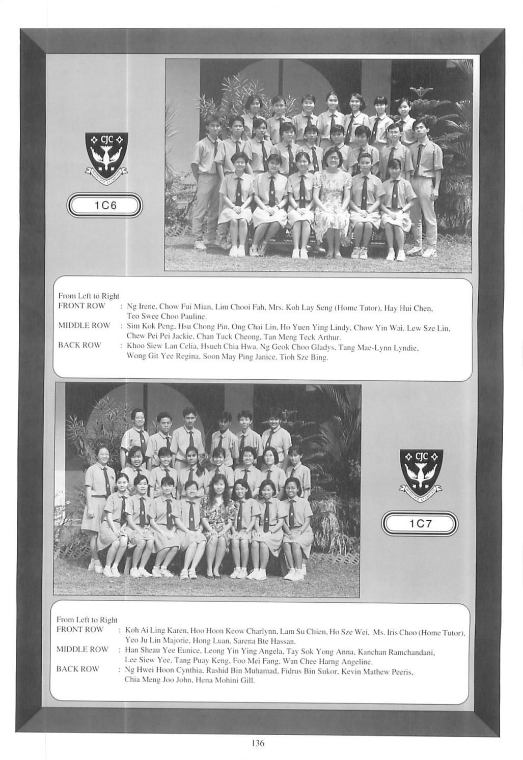 CJC Yearbook 1991 (Part 2) by Catholic JC - Issuu
