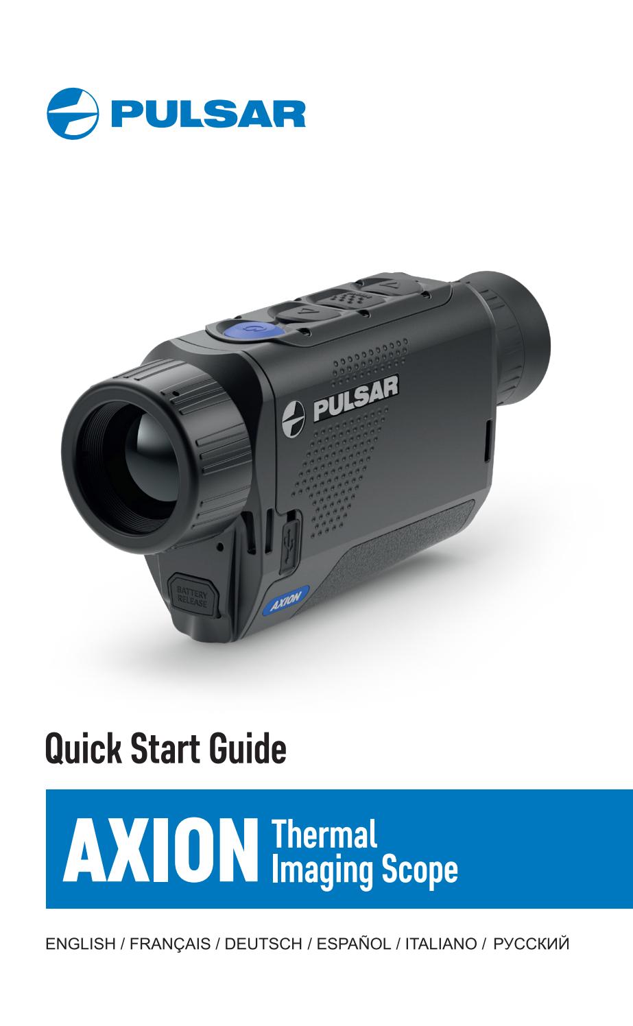 Quick Start Guide for Axion Thermal Imagers by Yukon Advanced Optics ...