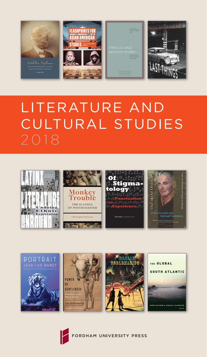 Literature & Cultural Studies 2018 by Fordham University Press - Issuu