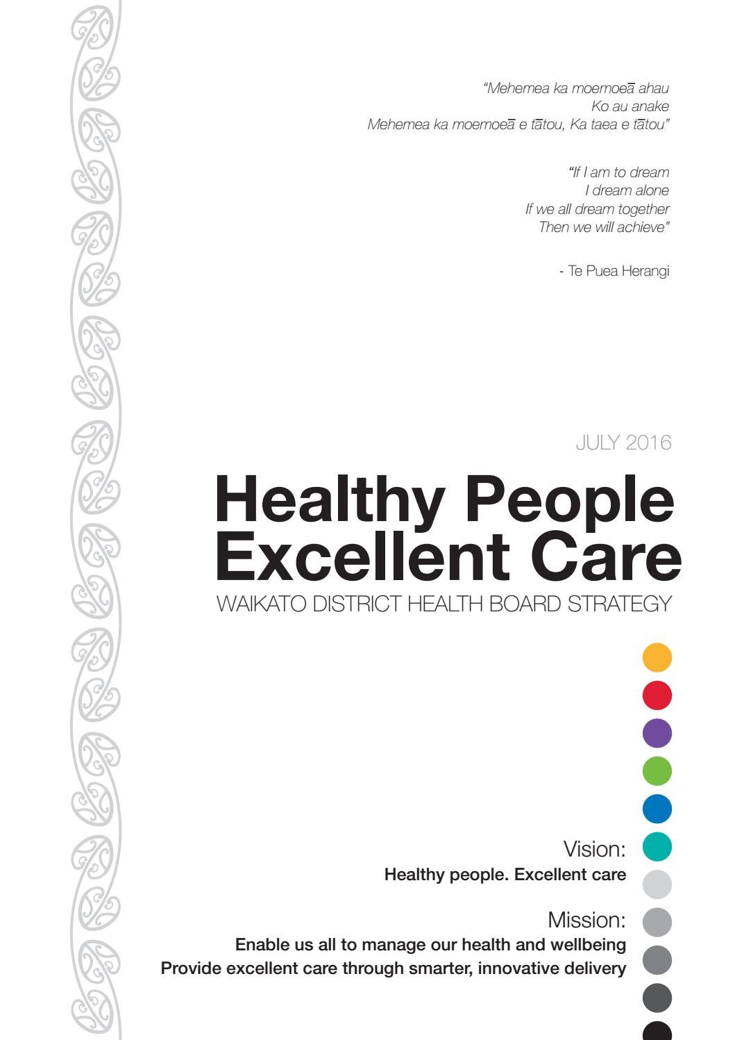 Waikato DHB Strategy 2016 by Waikato District Health Board - Issuu