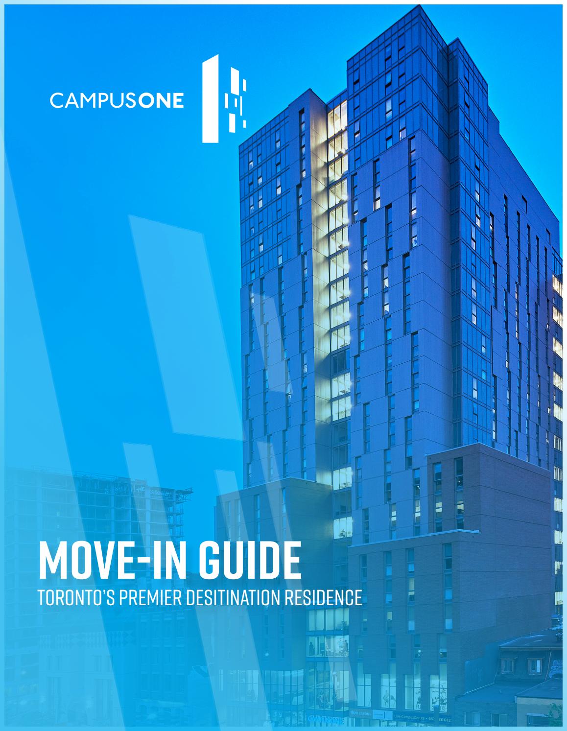 CampusOne Move-In Guide by Canadian Campus Communities - Issuu