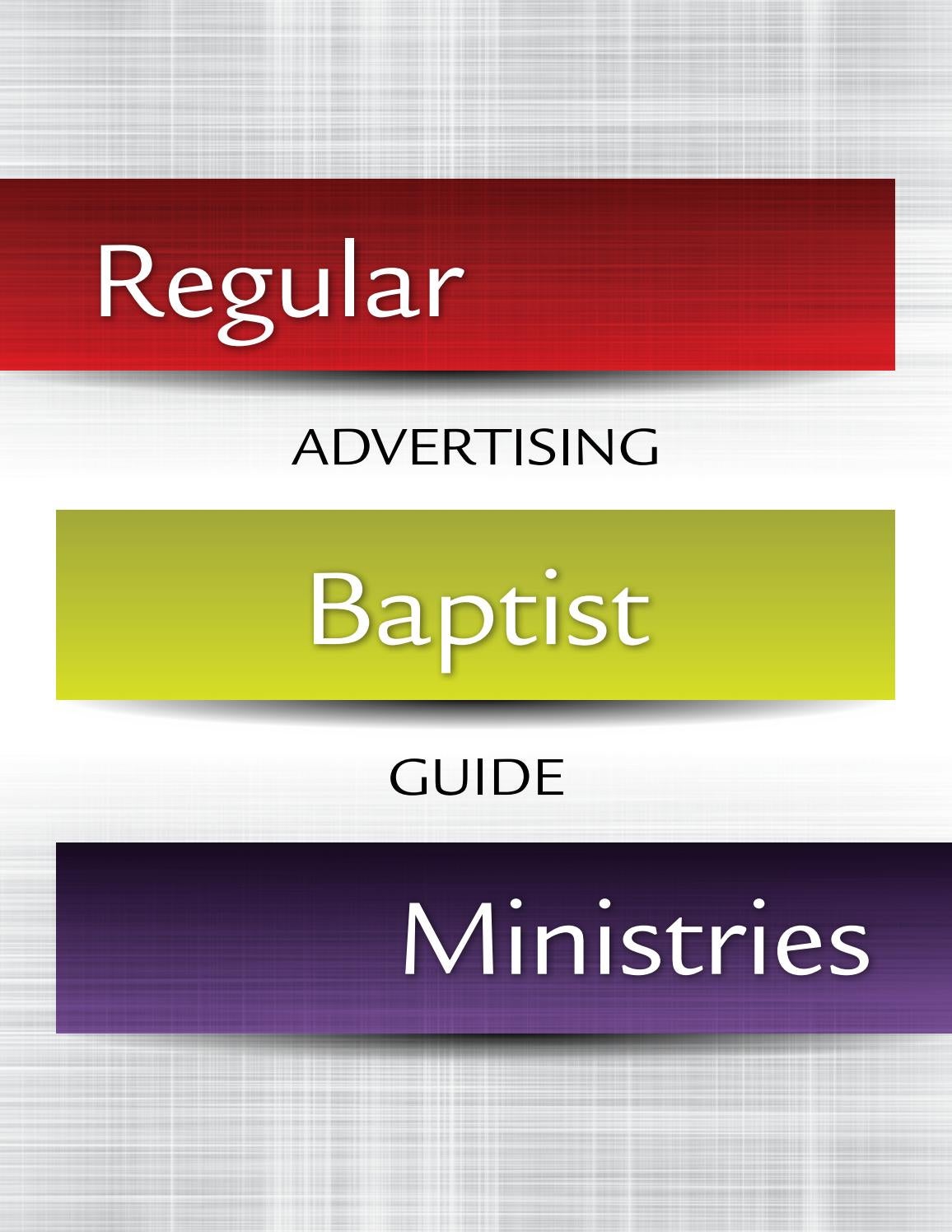 Regular Baptist Ministries Advertising Guide by Regular Baptist Press - Issuu