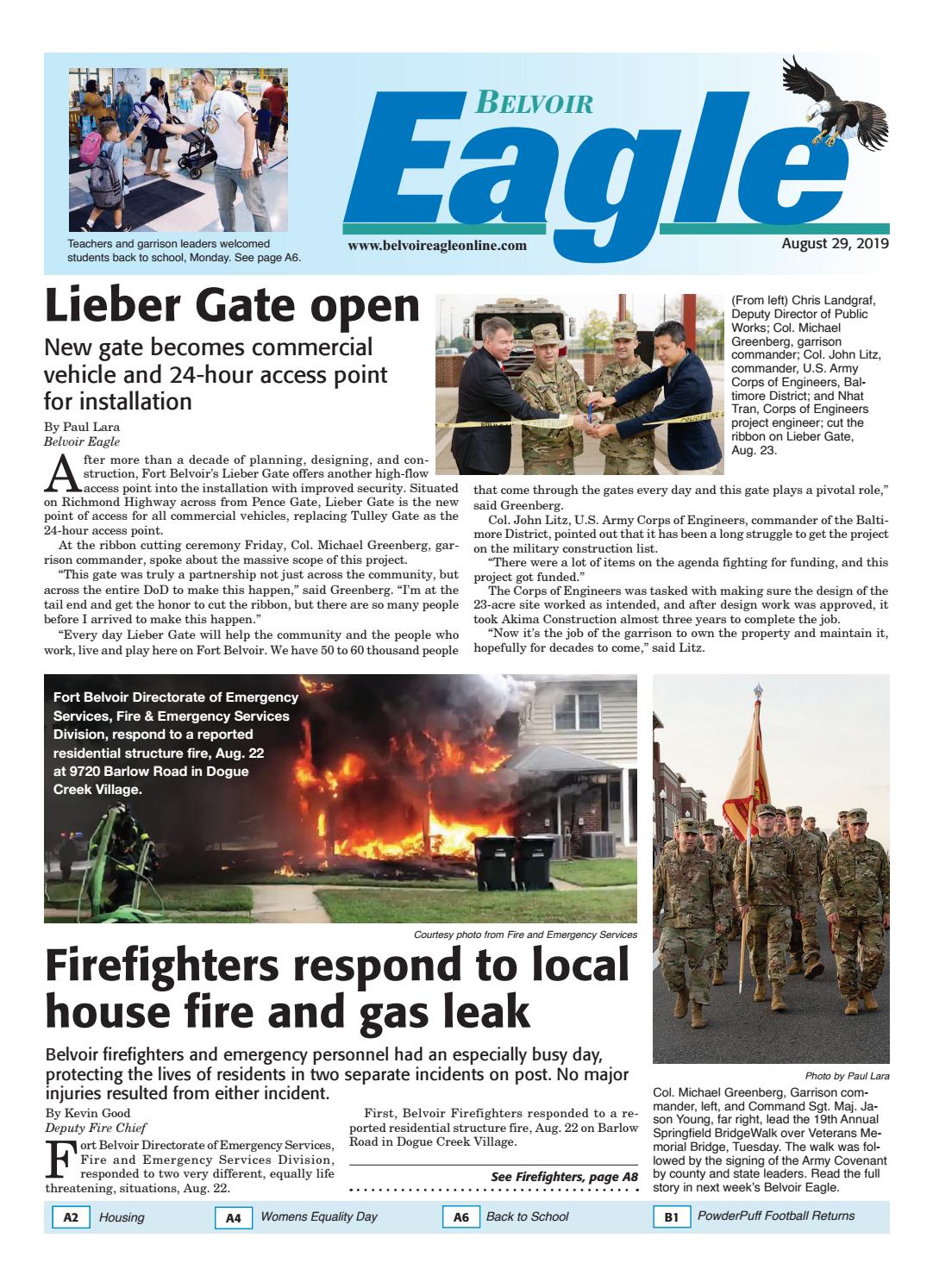 Belvoir Eagle, August 29, 2019 by InsideNoVa - Issuu