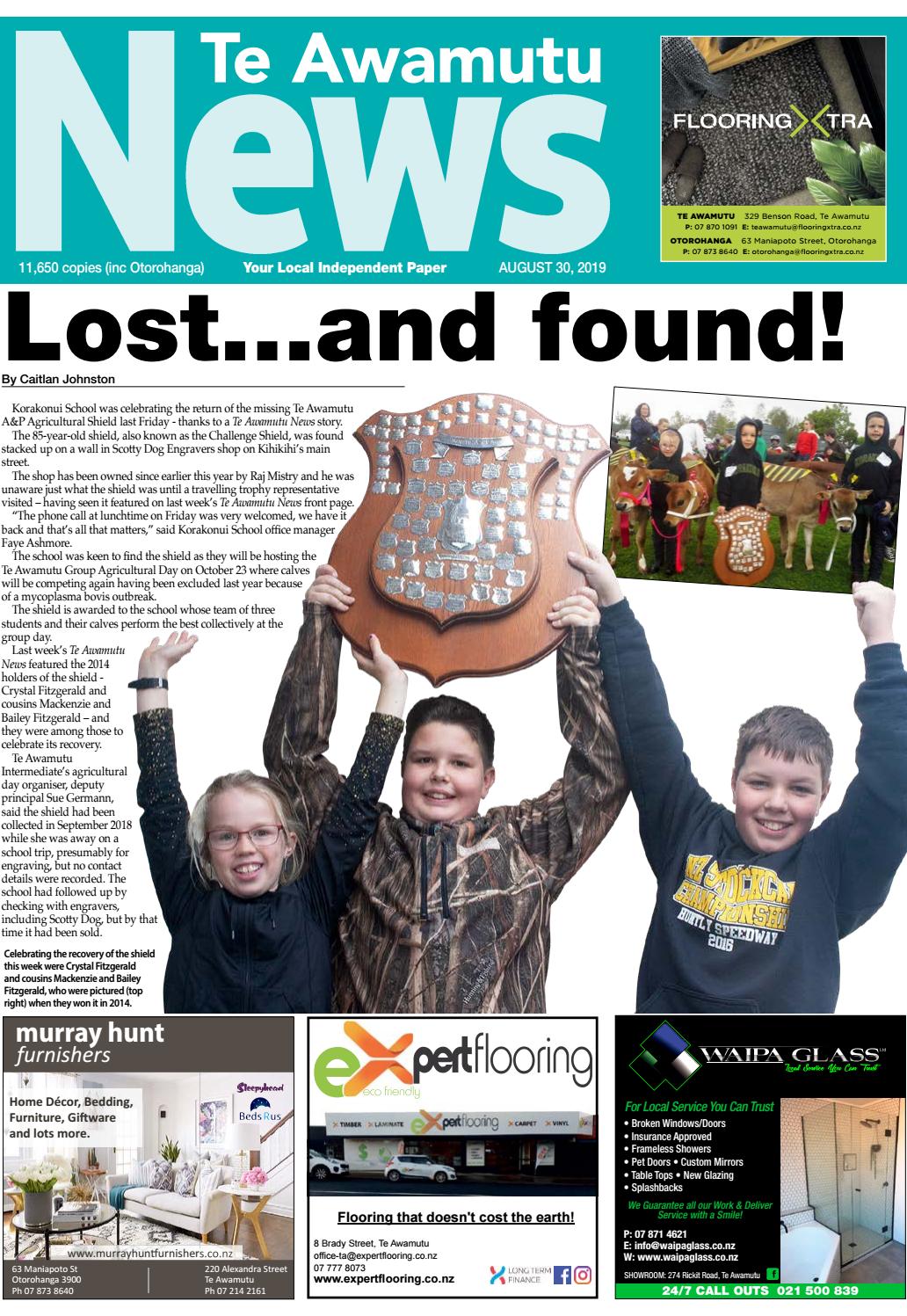 Te Awamutu News | 30 August 2019 by Cambridge News & Te Awamutu News ...