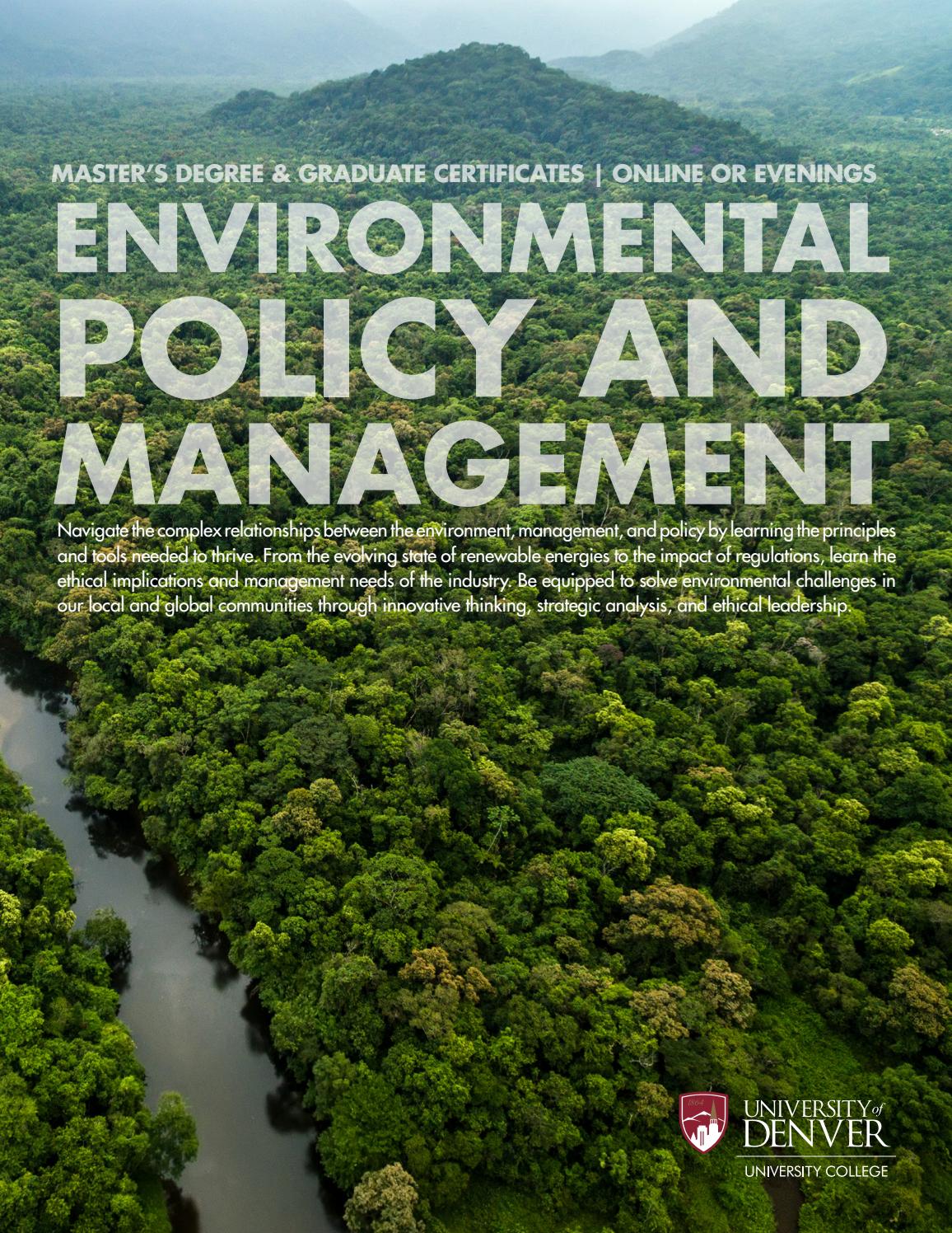 Environmental Management Degree