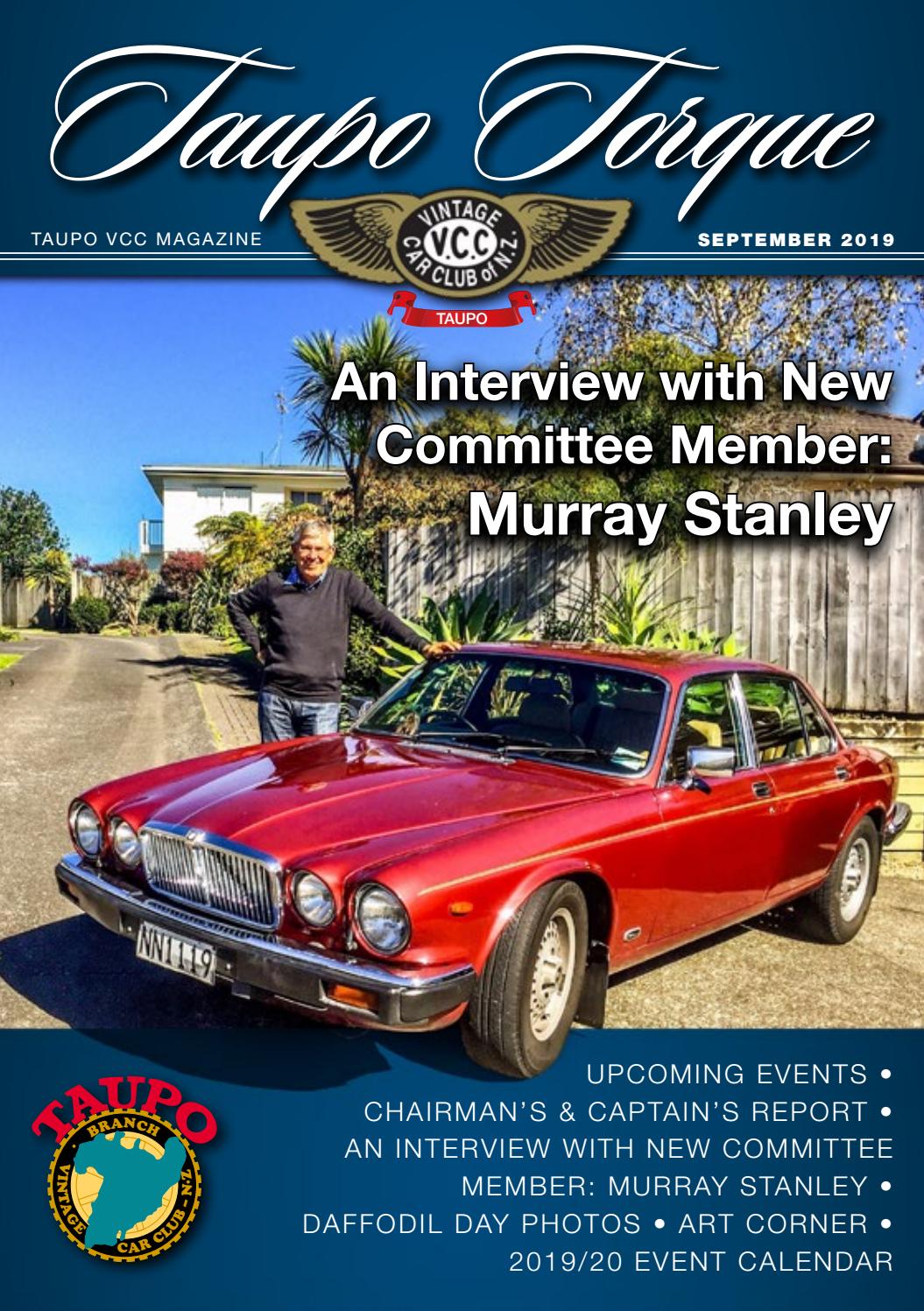 Taupo VCC - September 2019 by Vintage Car Club of New Zealand - Issuu