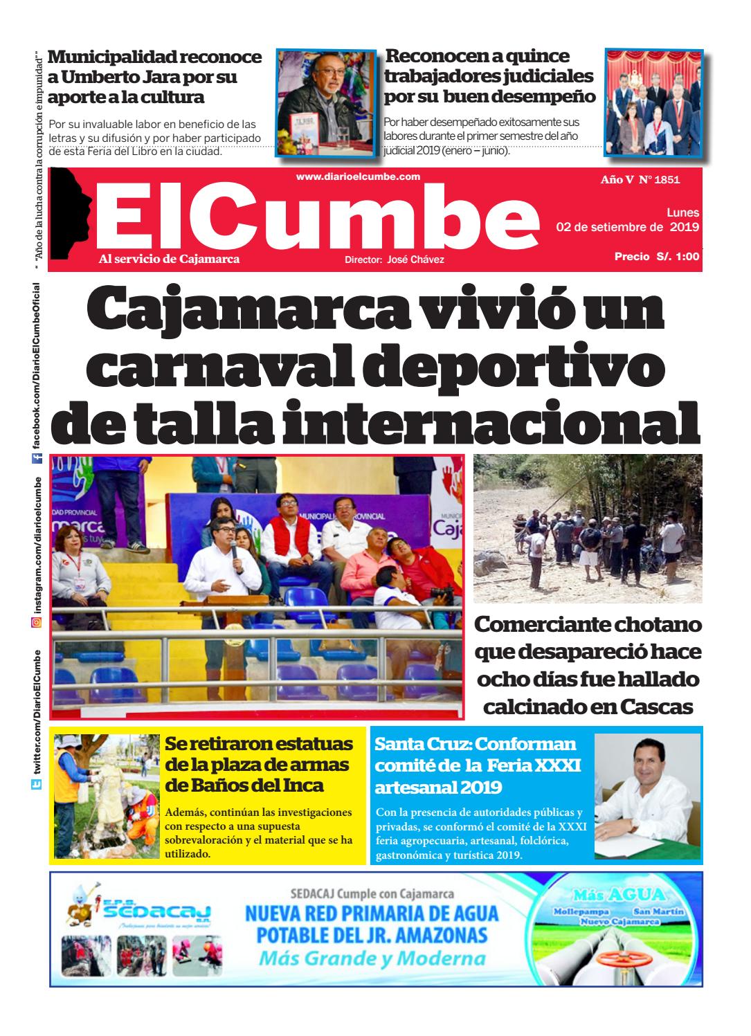 Diario El Cumbe 02 09 2019 by Diario El Cumbe - Issuu