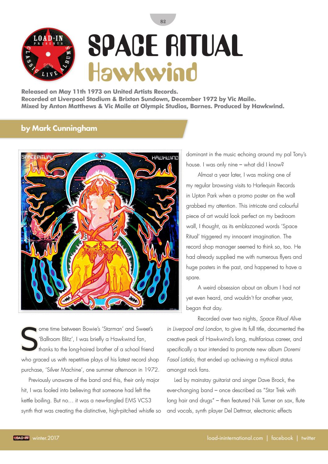 HAWKWIND: SPACE RITUAL (Classic Live Albums) by Mark Cunningham ...