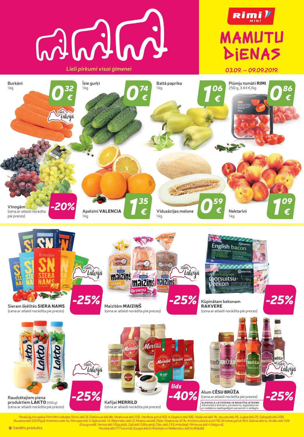 Rimi Mini piedāvājumi 03.09. - 09.09.2019. by Rimi - Issuu