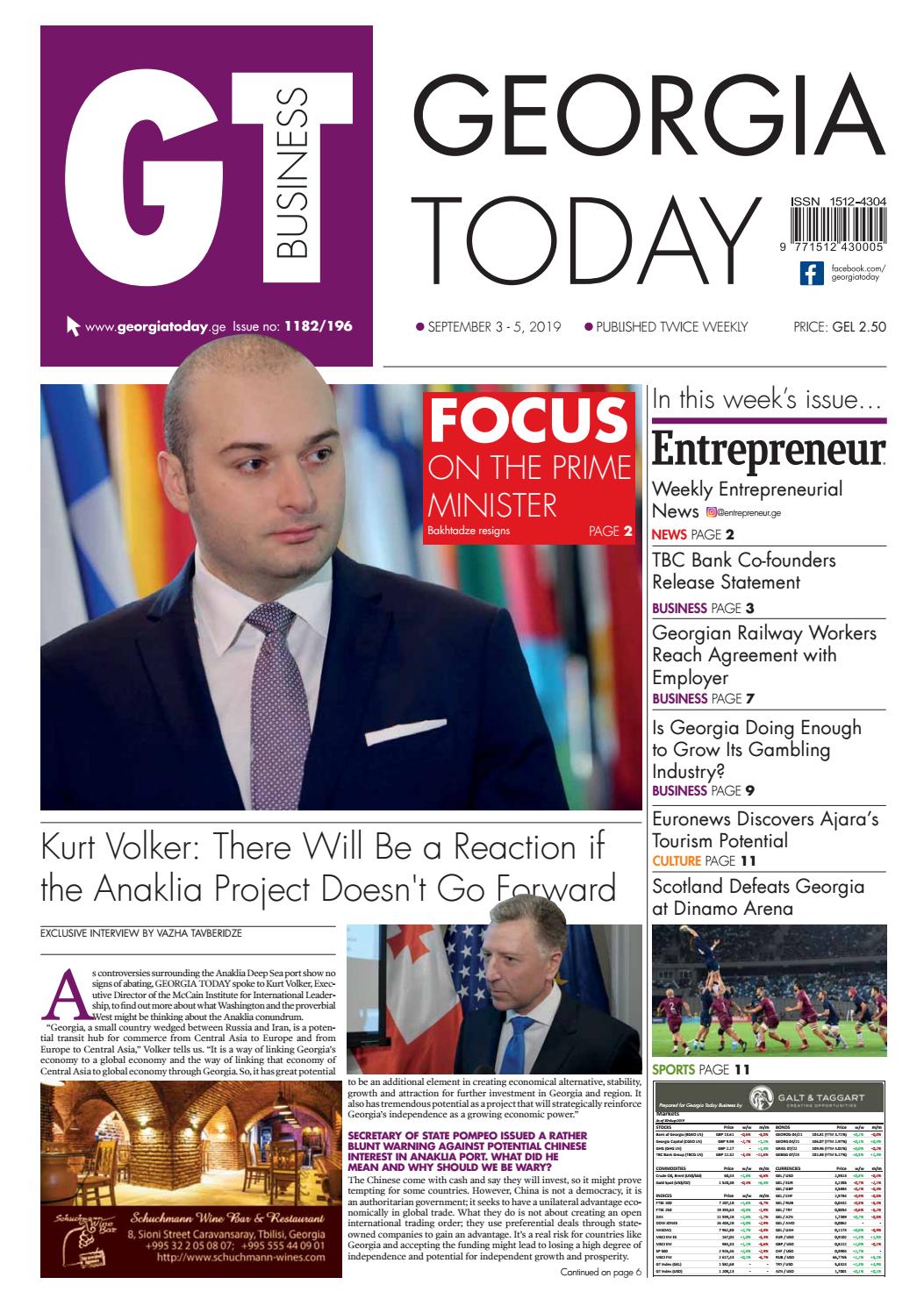 Issue #1182 Business by Georgia Today - Issuu