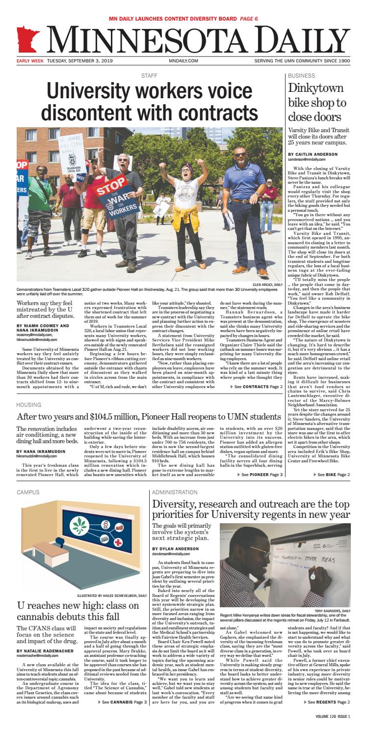 September 3, 2019 by The Minnesota Daily - Issuu