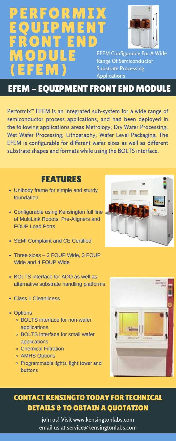 Performix Equipment Front End Module (EFEM) by Kensington Labs - Issuu