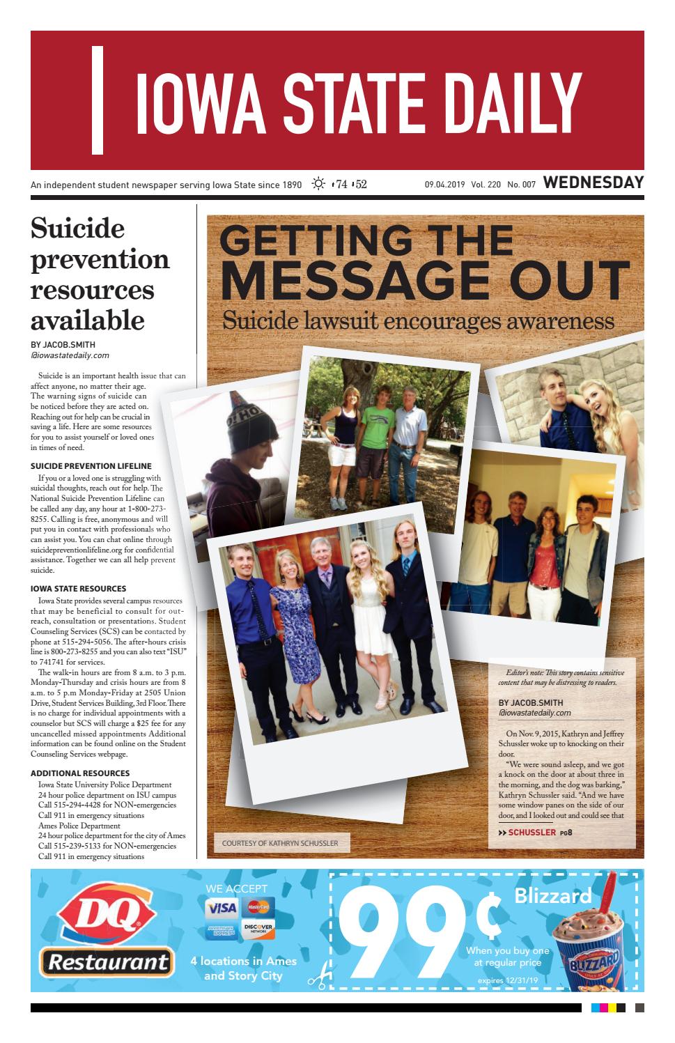 9.4.19 by Iowa State Daily - Issuu