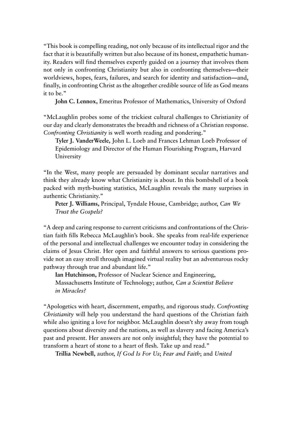 Look Inside: Confronting Christianity by The Good Book Company - Issuu