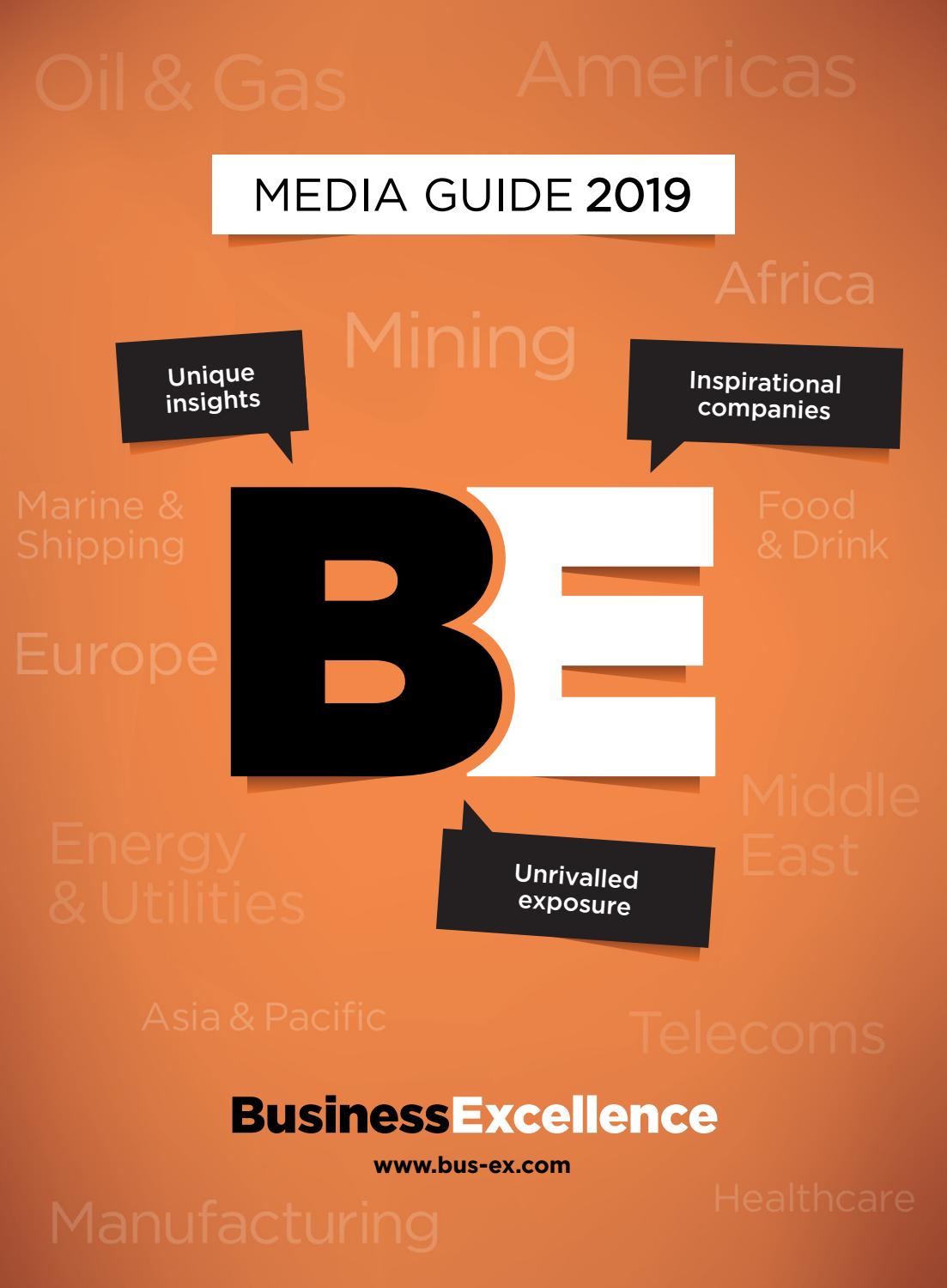 BE Media Guide 2019 by Business Excellence Magazine - Issuu