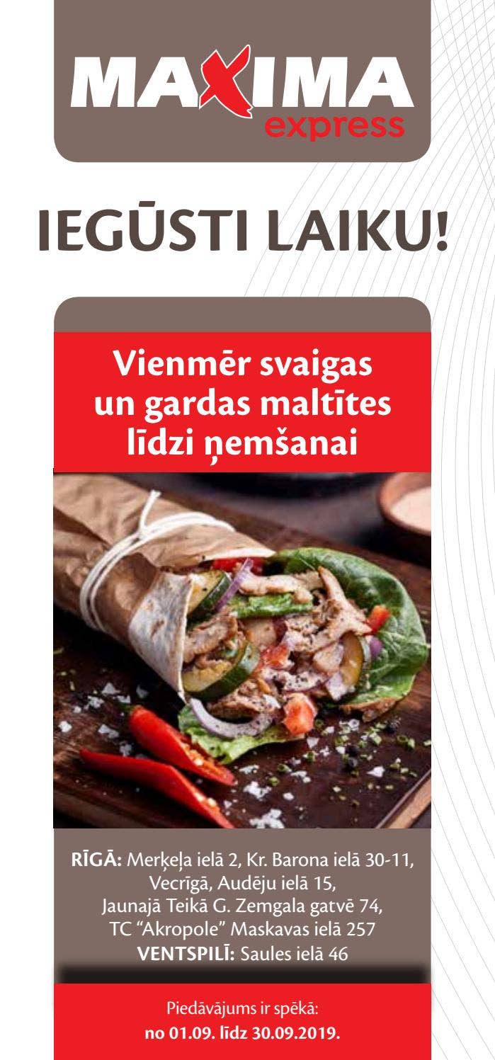MAXIMA EXPRESS | 01.09.-30.09. by Maxima Latvija - Issuu