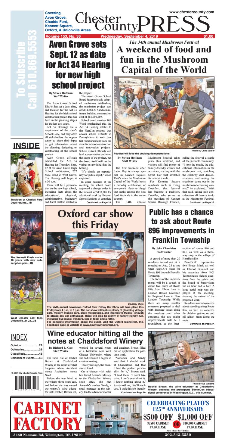 Chester County Press 09-04-2019 Edition by Ad Pro Inc. - Issuu
