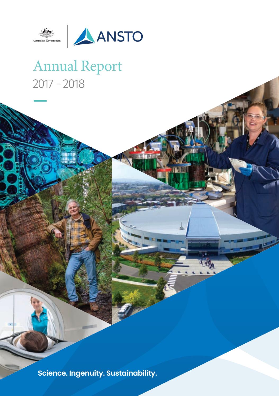 ANSTO Annual Report 2017-2018 by ansto2 - Issuu