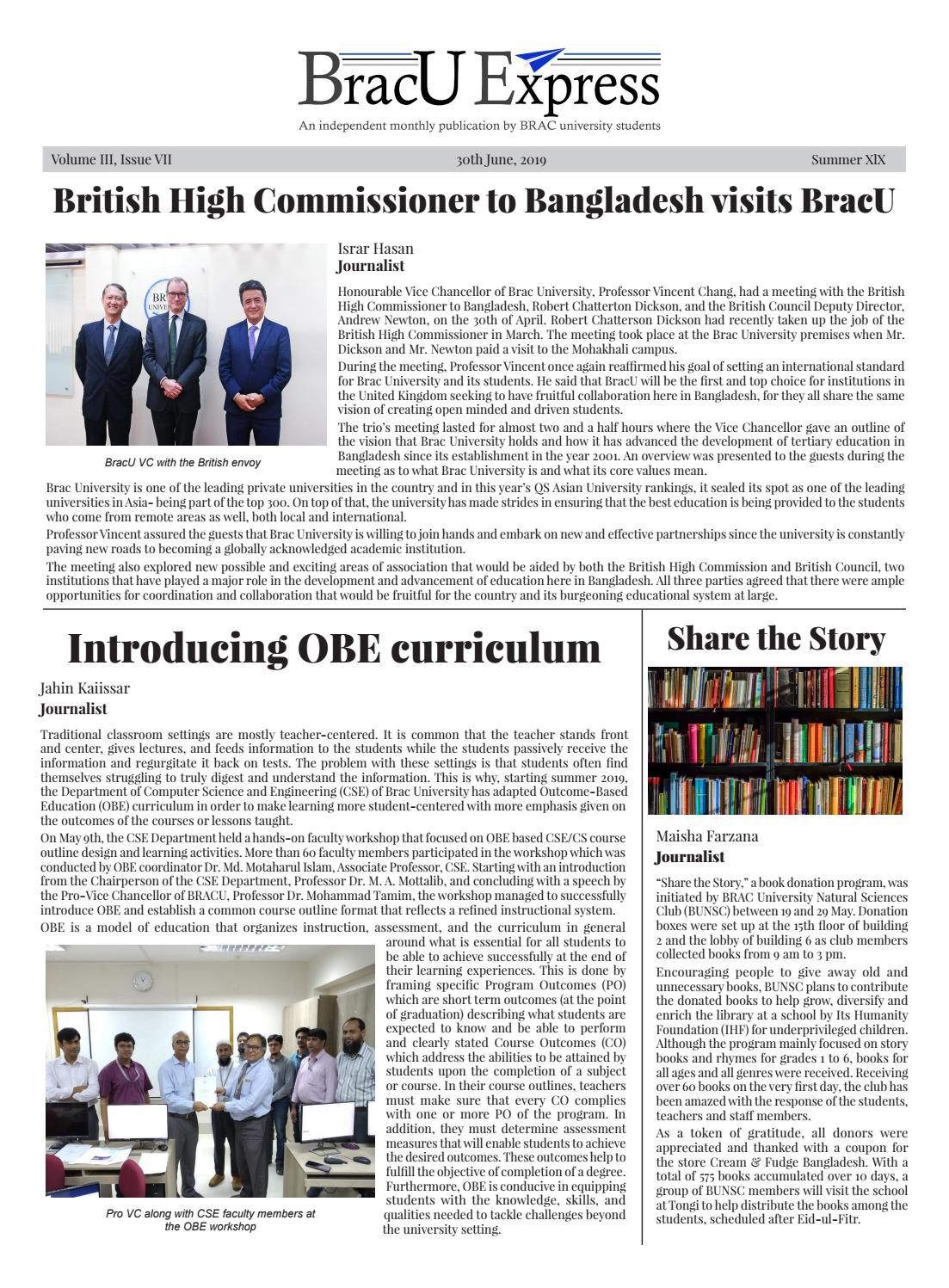 BRACU Express - Volume 3 Issue 7 by BRACU Express - Issuu