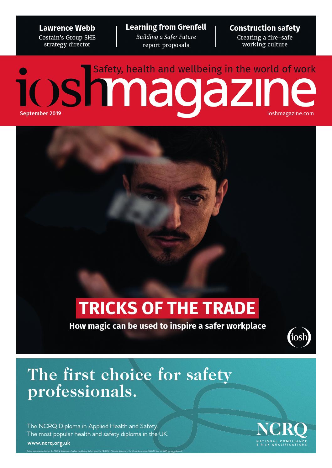 IOSH Magazine September 2019 by Redactive Media Group - Issuu