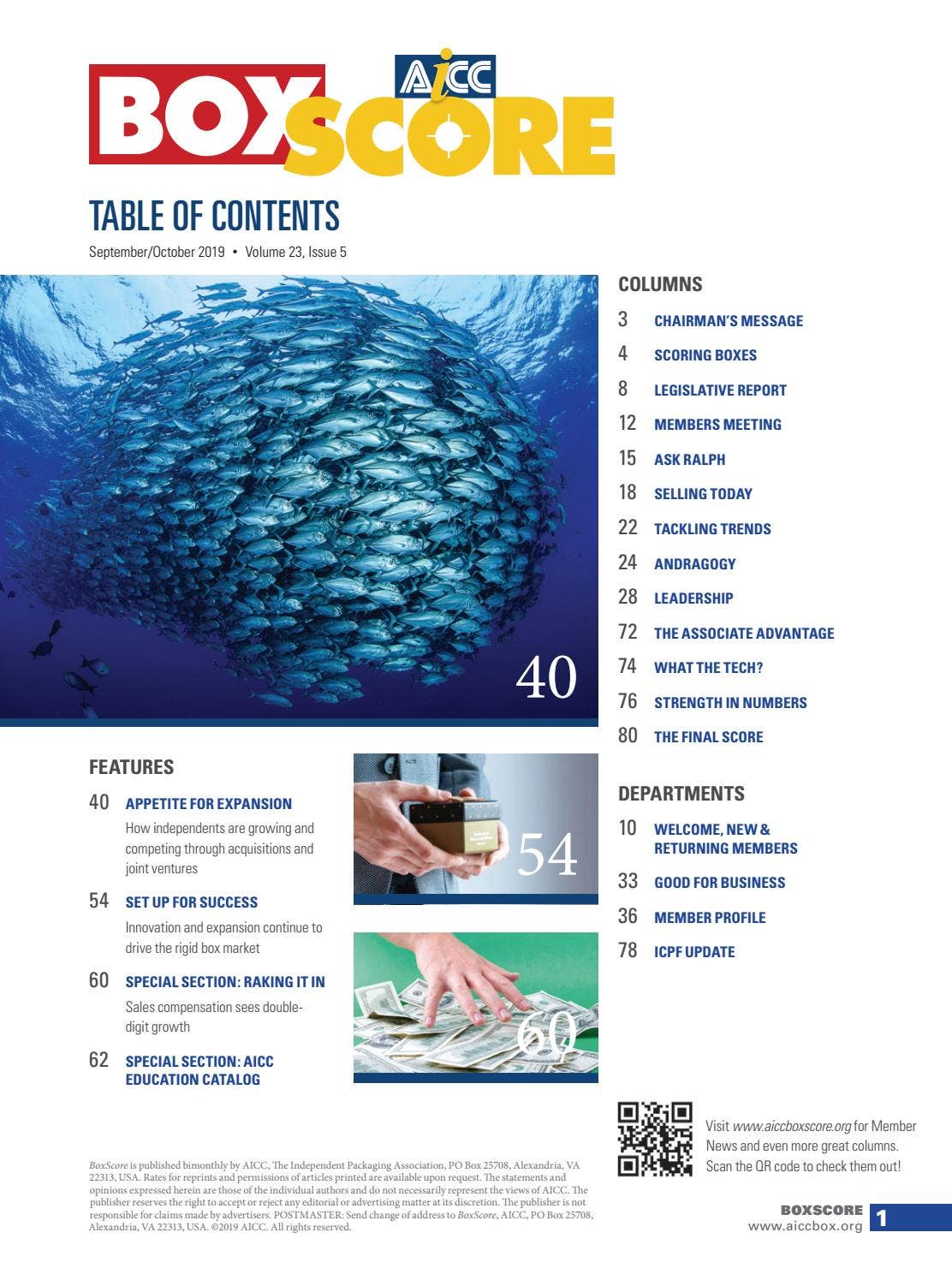 Sept/ Oct 2019 BoxScore: Appetite for Expansion by AICC, The Independent Packaging Association ...