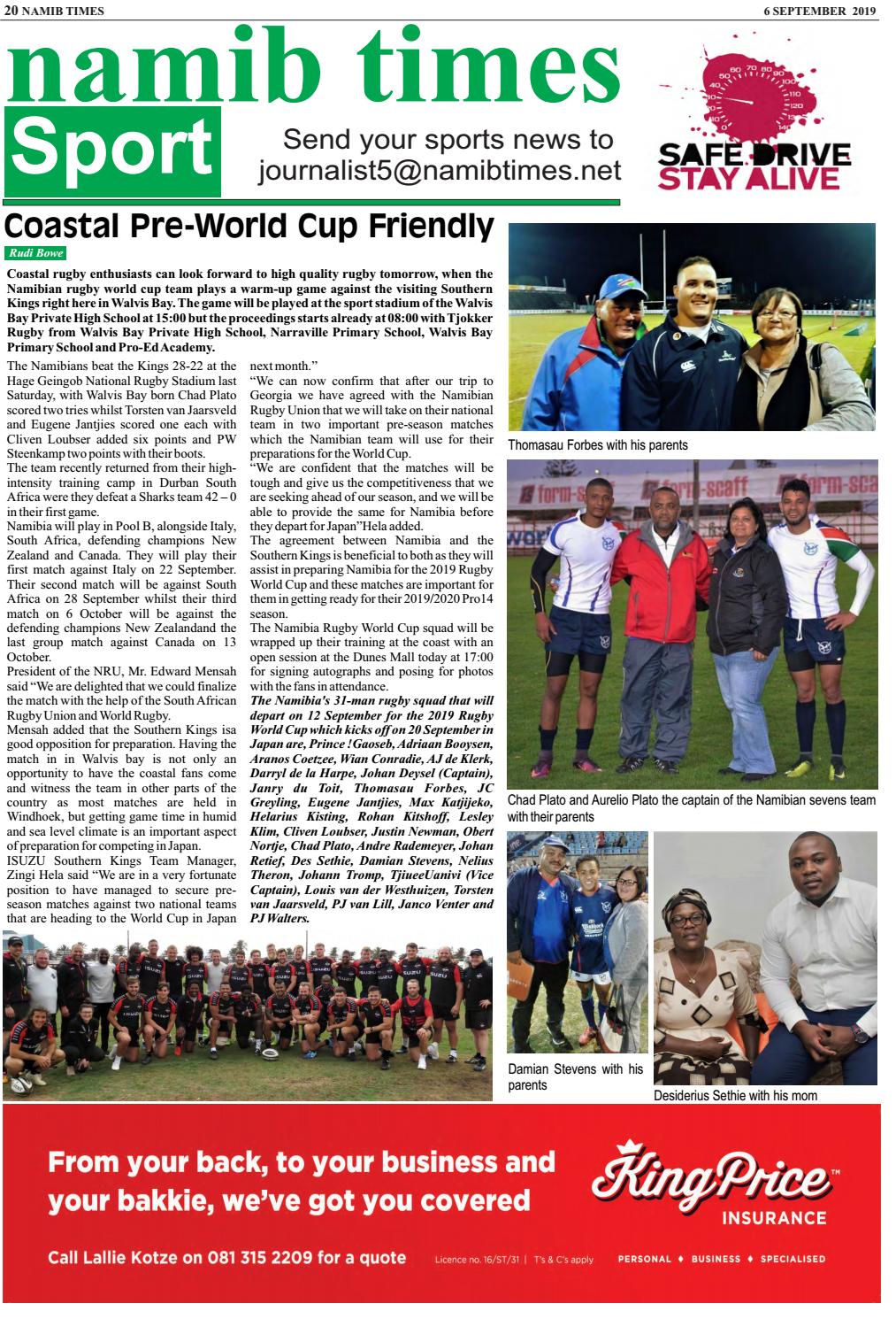 06 sept namib times e-edition by Namib Times Virtual - Issuu