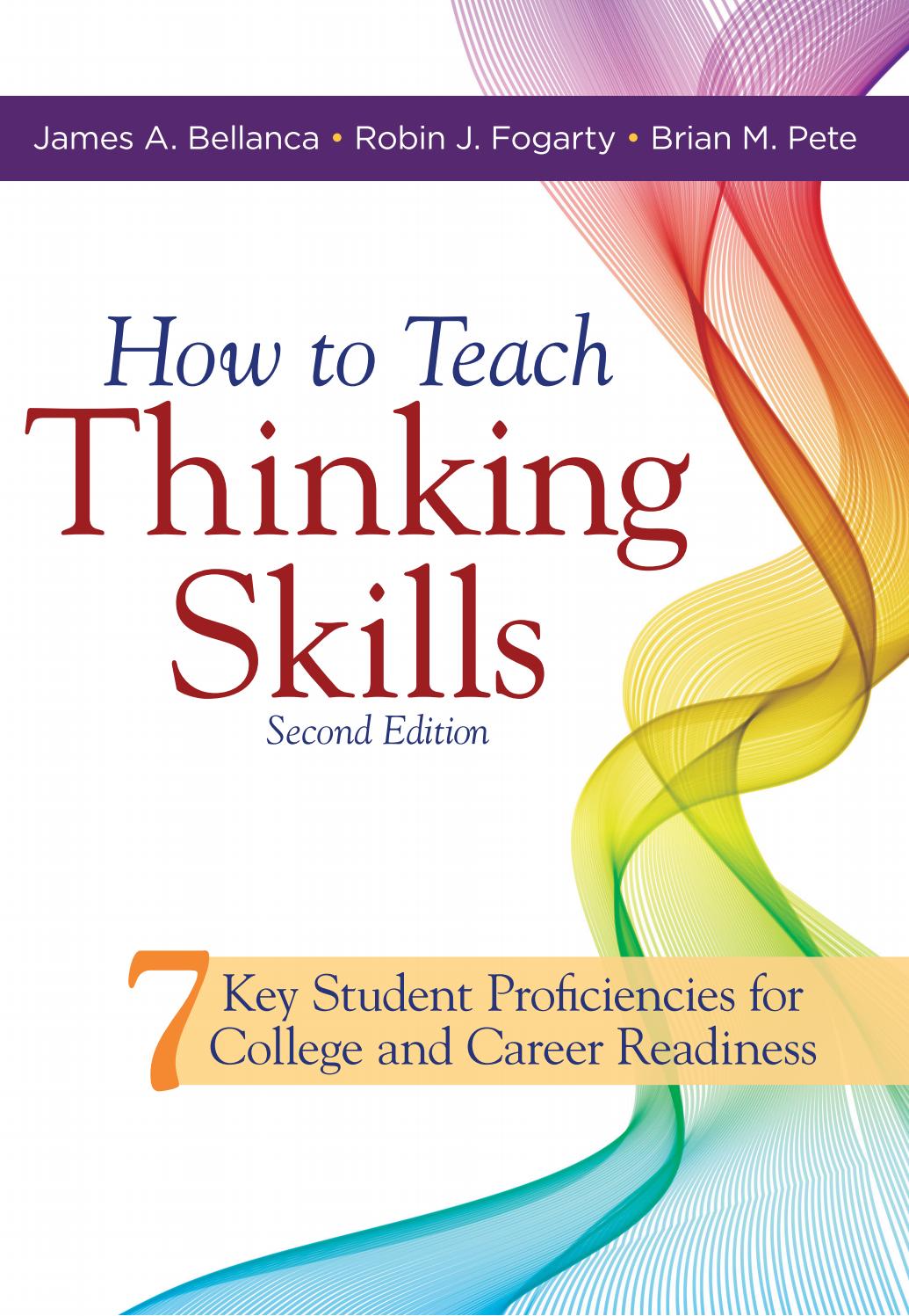 How to Teach Thinking Skills by Solution Tree - Issuu