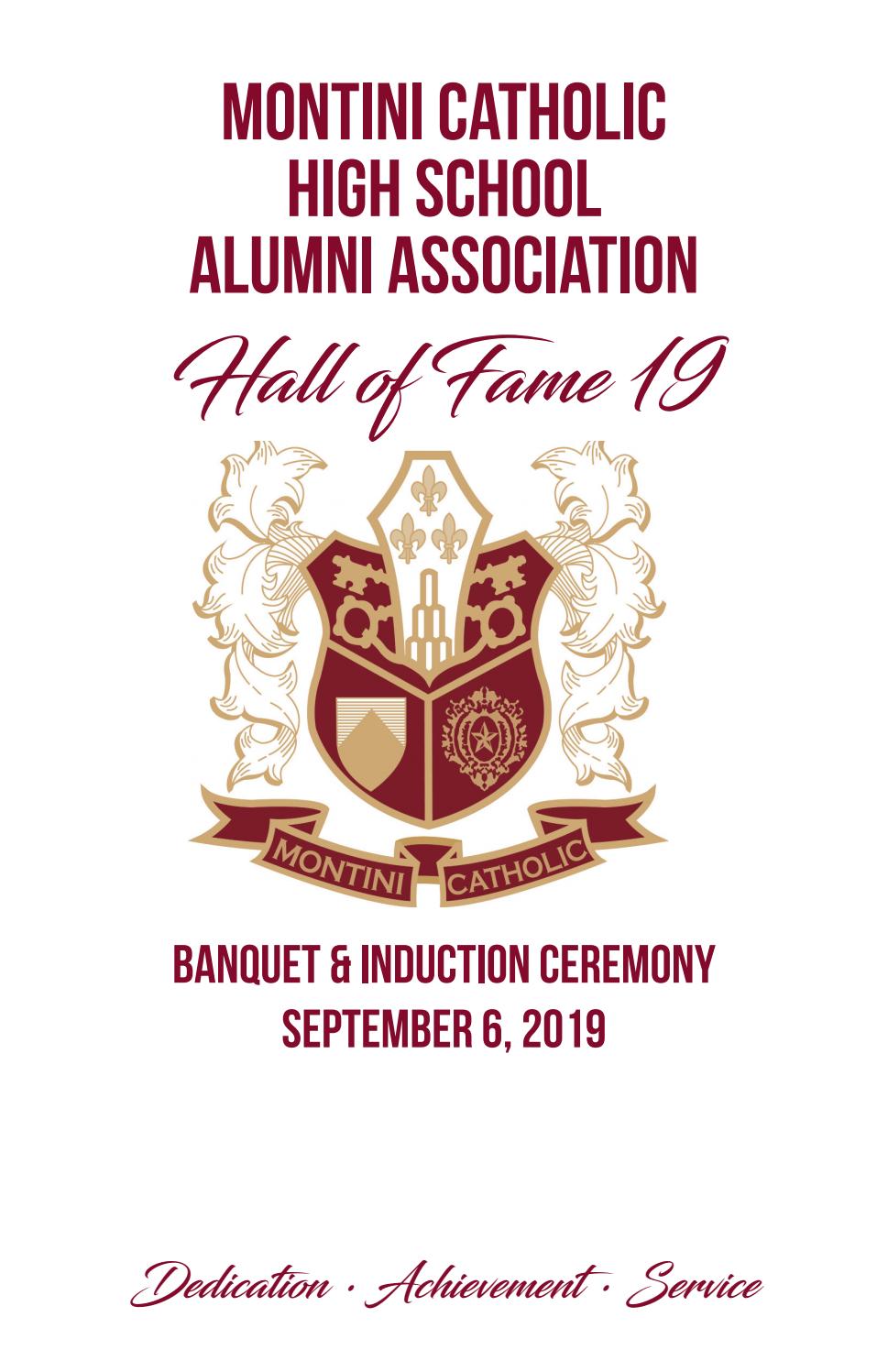Montini Catholic Hall of Fame 2019 Program by MontiniCatholic - Issuu