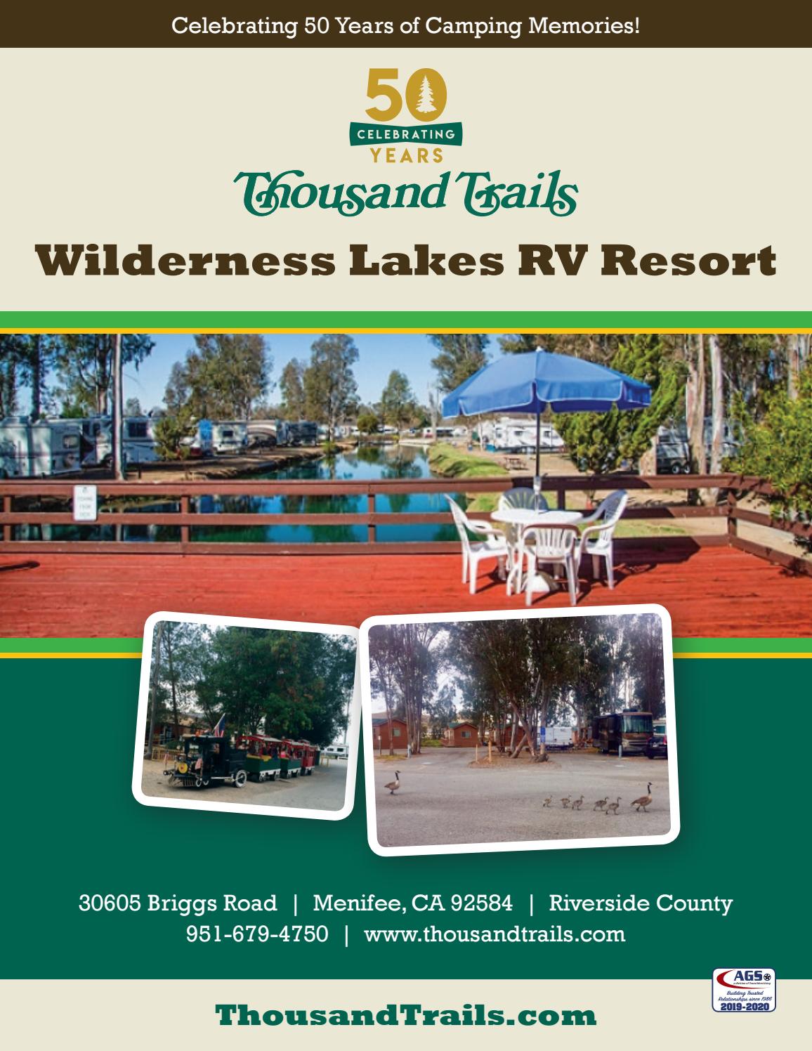 Thousand Trails Wilderness Lakes RV Resort by AGS/Texas Advertising - Issuu