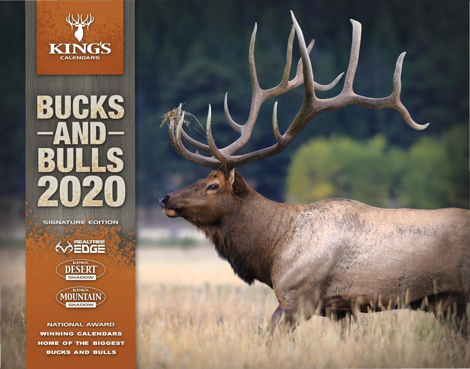 2020 King's Bucks & Bulls Calendar by Kings Camo - Issuu