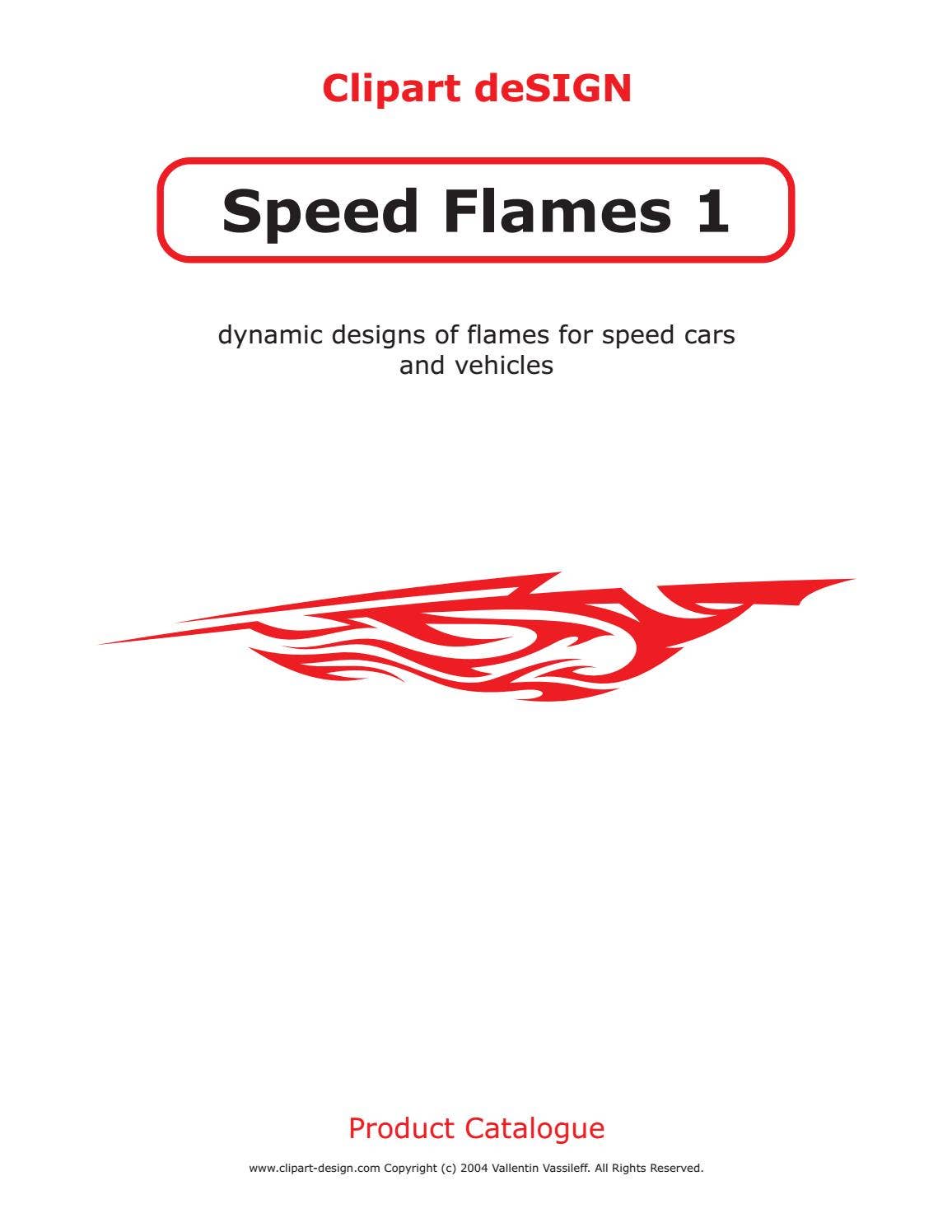 Speed Flames 1 Vinyl Ready Decal Clipart by Clipart deSIGN - Issuu