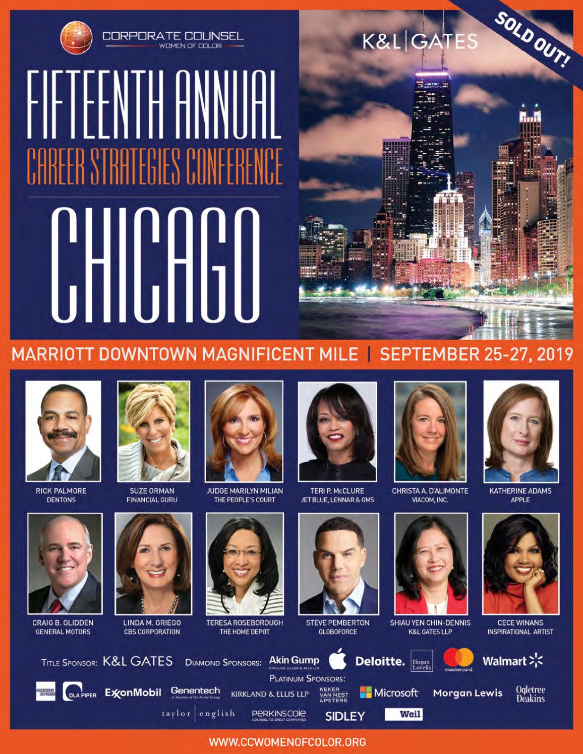 2019 Pre-Conference Magazine by Corporate Counsel Women of Color - Issuu