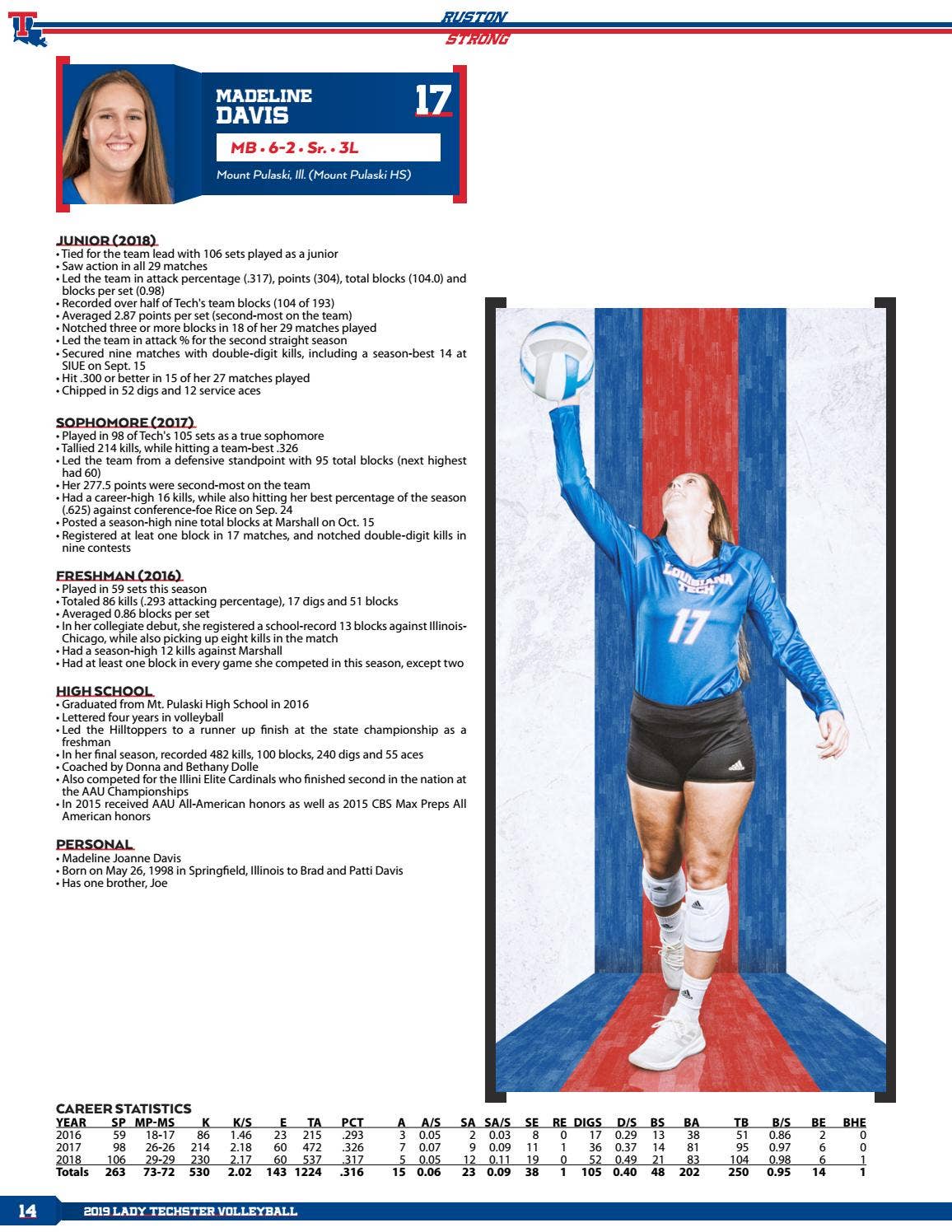 2019 Louisiana Tech Volleyball Media Guide by Louisiana Tech Athletics ...